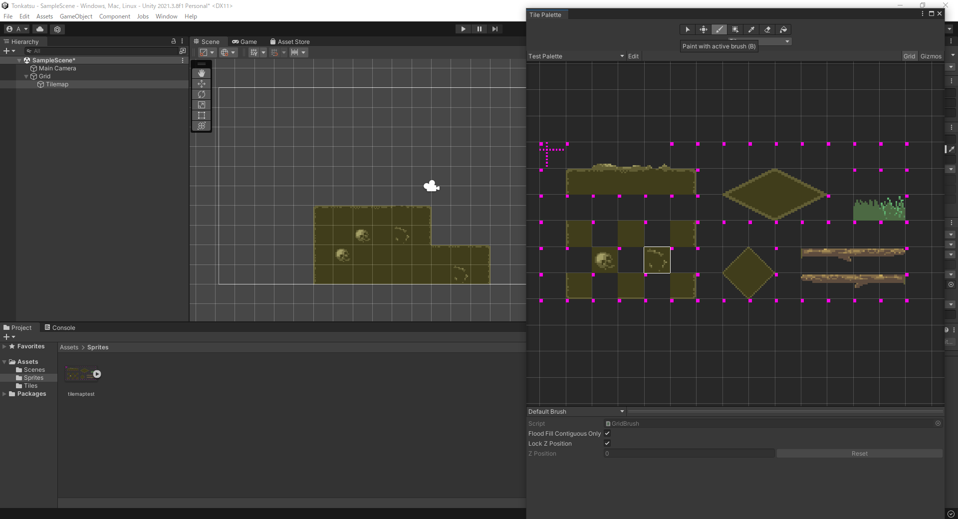 ゲーム制作備忘録：Unityの「2DTilemap」超基礎編 | あさお系。